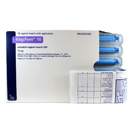 VAGIFEM Estradiol 10mcg Vaginal Film-Coated Tablet 18's price in the Philippines | MedsGo Pharmacy